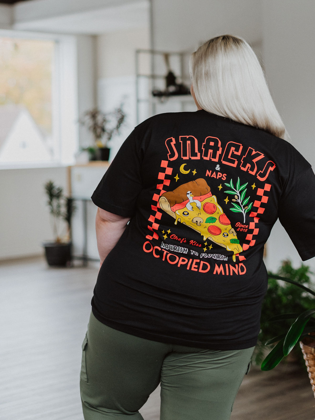 Snacks and Naps T-Shirt | Octopied Mind