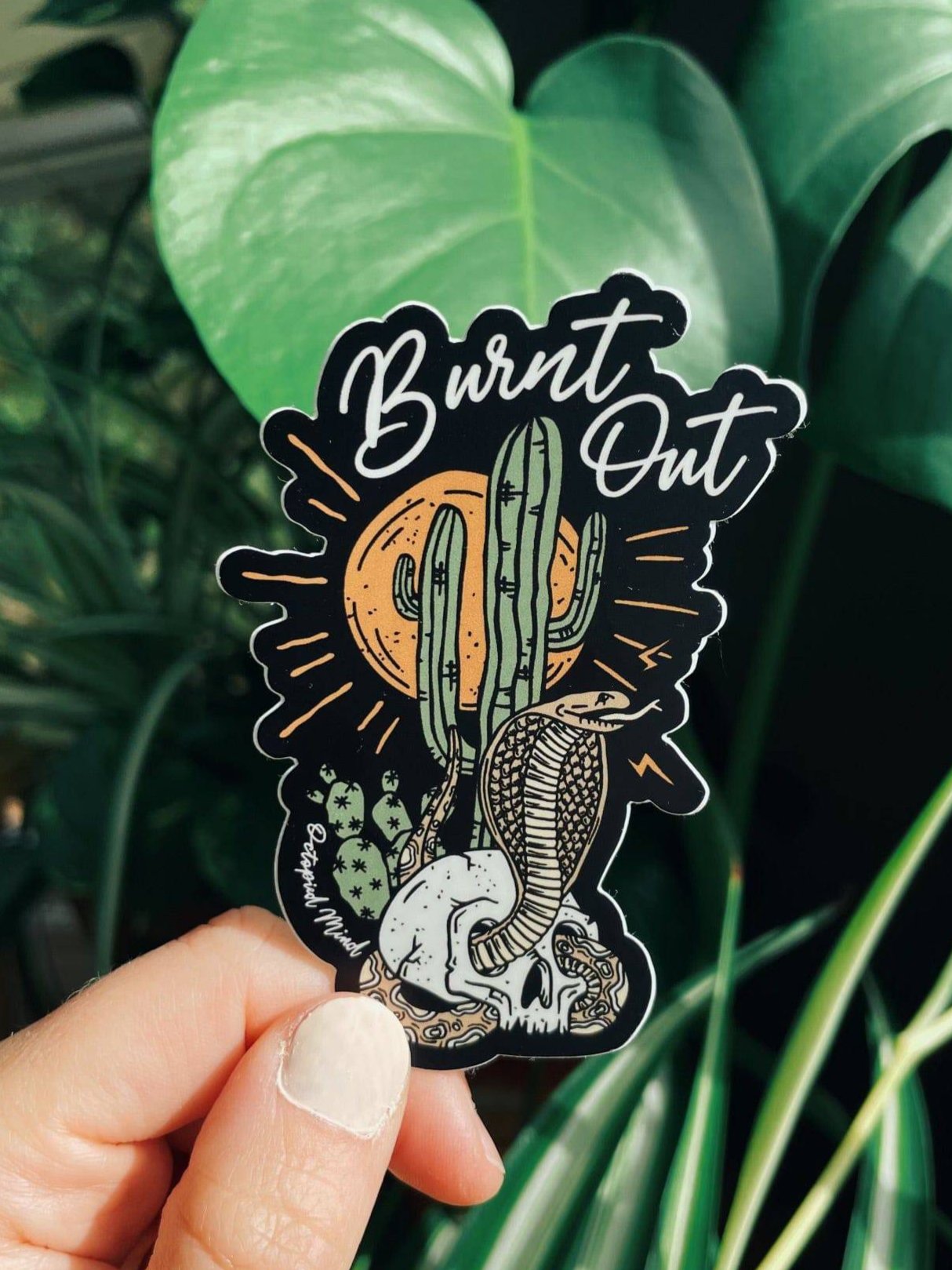 Burnt Out Sticker | Octopied Mind
